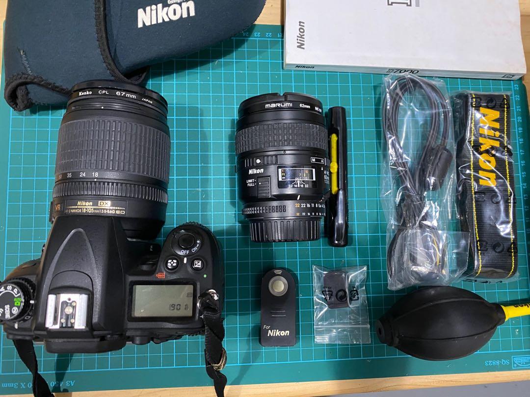 Nikon D7000 with Kit lens + Fixed lens 60mm F2.8, Photography, Lens ...