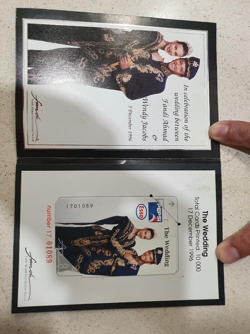 OLD MRT CARD - Fandi Ahmad Wedding 1996, Hobbies & Toys, Memorabilia ...