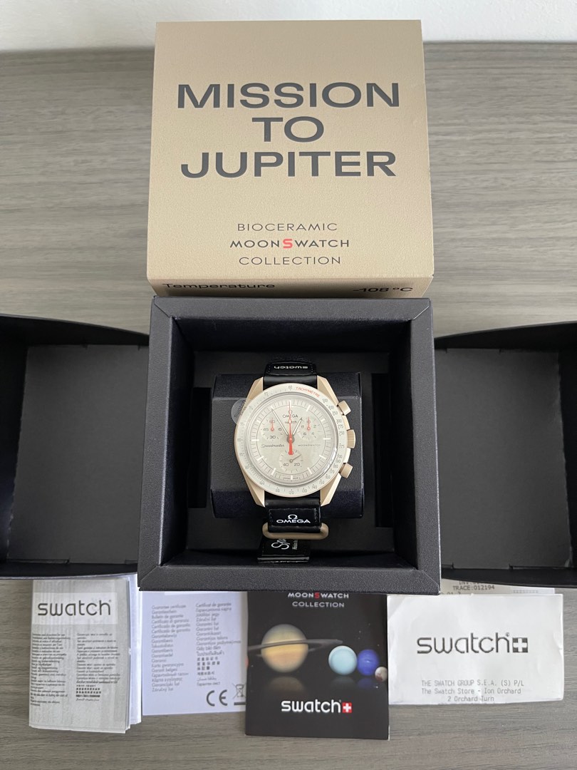 Omega Moonswatch (Jupiter), Men's Fashion, Watches & Accessories ...