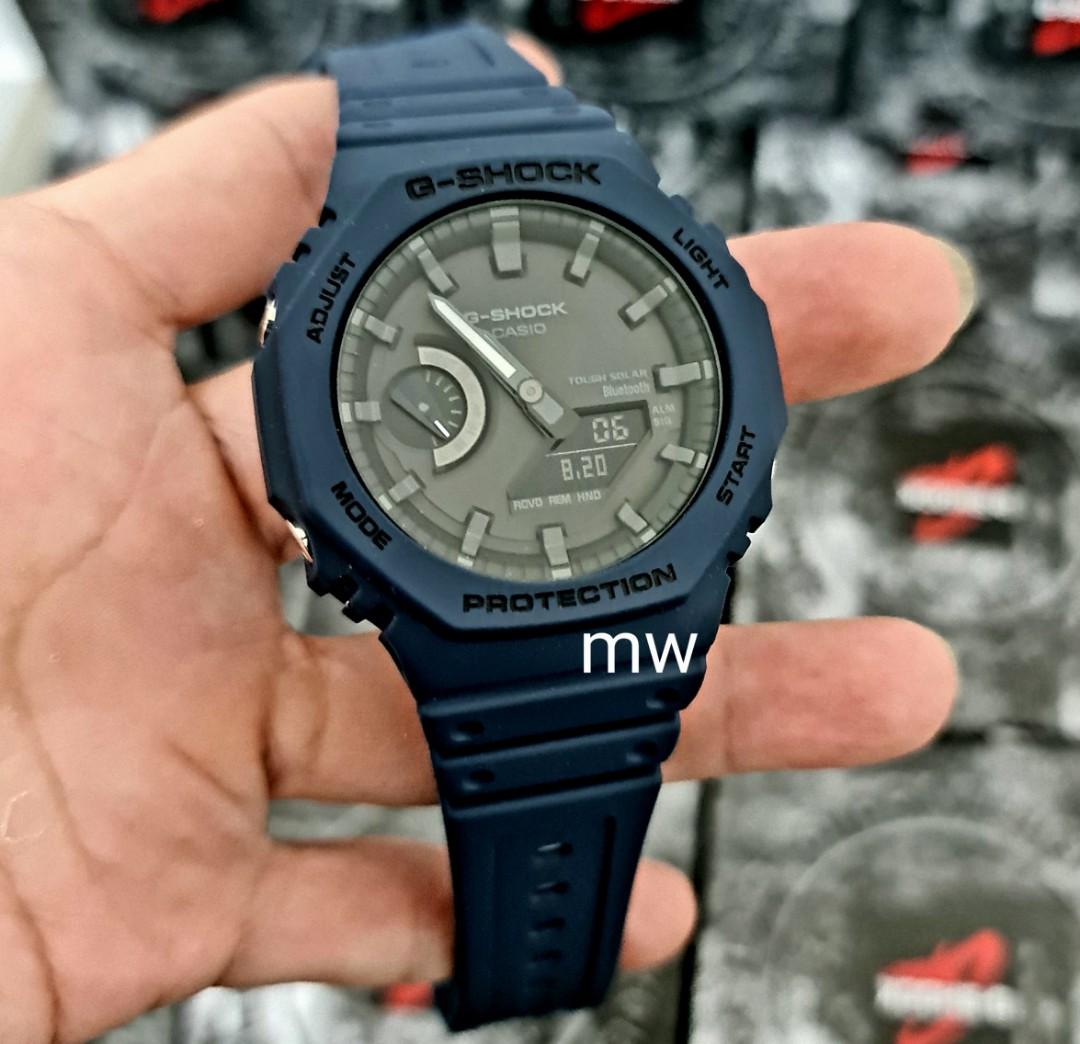 Original Casio g shock tmj blue octagonal GA-2100 line Tough Solar ...