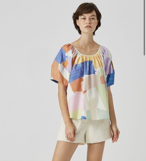 OSN lightyear puff sleeve top, Women's Fashion, Tops, Blouses on Carousell