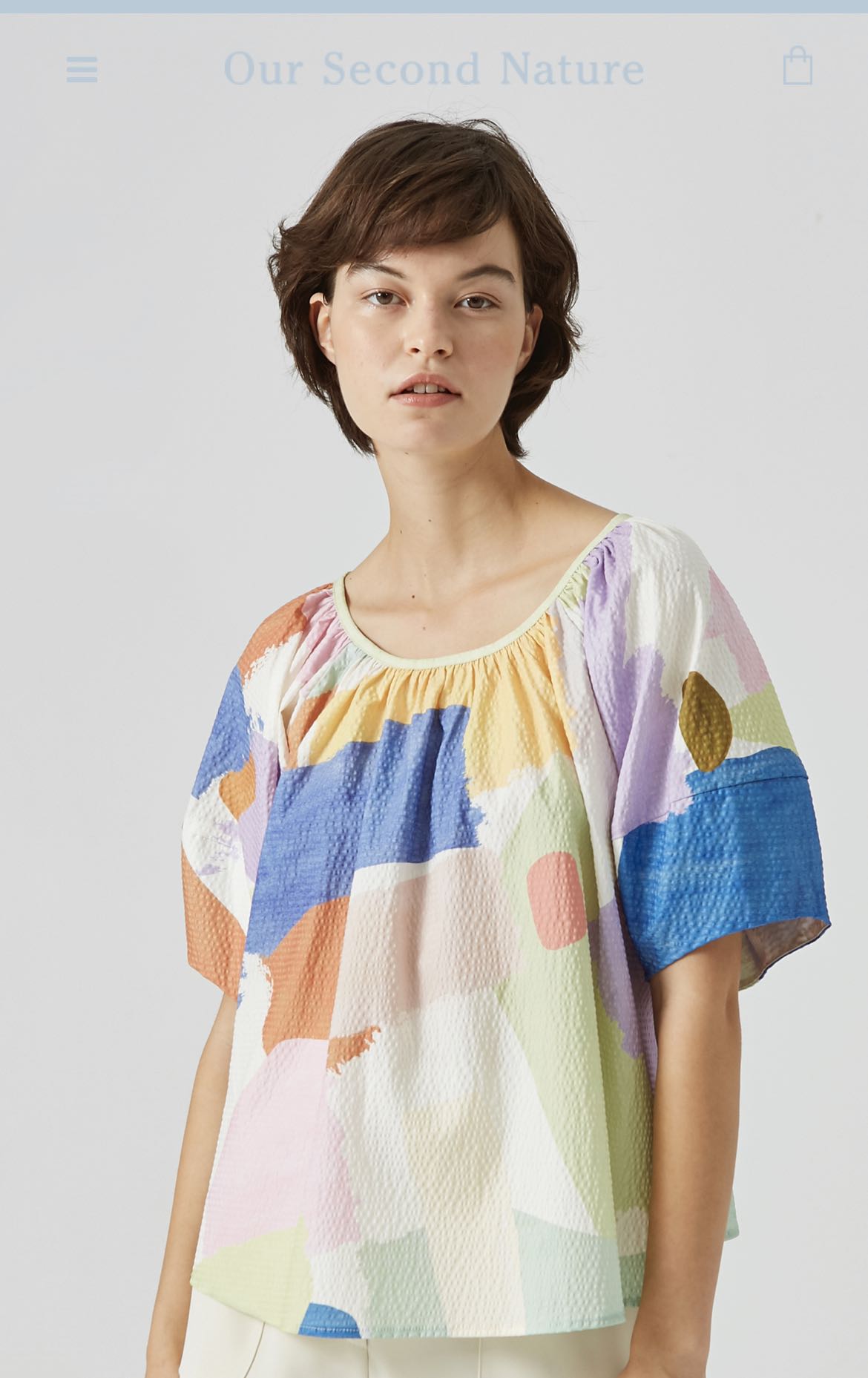 OSN lightyear puff sleeve top, Women's Fashion, Tops, Blouses on Carousell