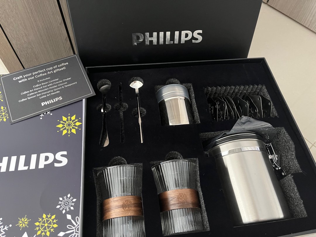 Philips coffee art gift set, TV & Home Appliances, Kitchen Appliances ...