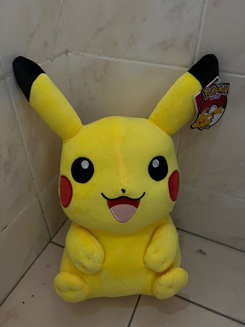 Pikachu Plushie, Hobbies & Toys, Toys & Games on Carousell