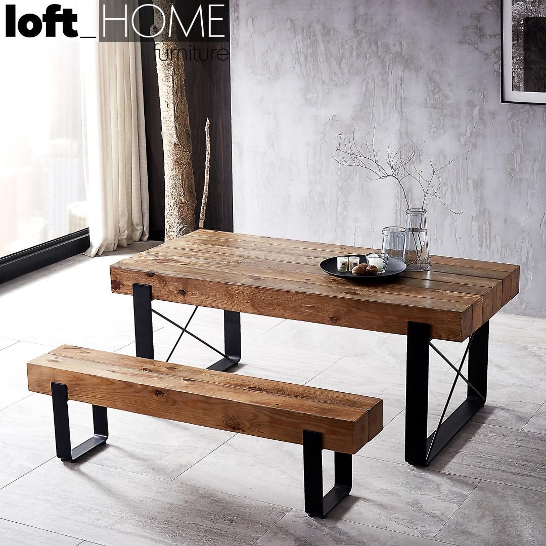 Pine Wood Dining Table – NOER, Furniture & Home Living, Furniture ...