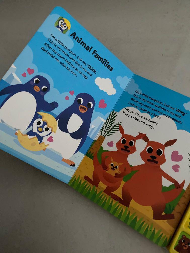 Pink fong Dinosuar / Animal Sound book, Hobbies & Toys, Books ...