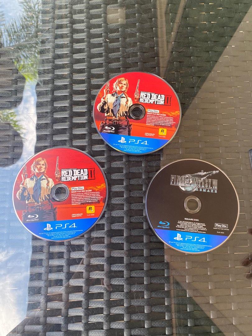 (play disc) Red Dead Redemption 2 / Final Fantasy VII 7 Remake, Video ...