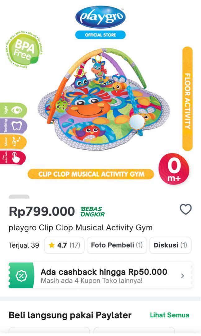 Mothercare playgro clip clop musical activity gym 3in1, Bayi & Anak ...