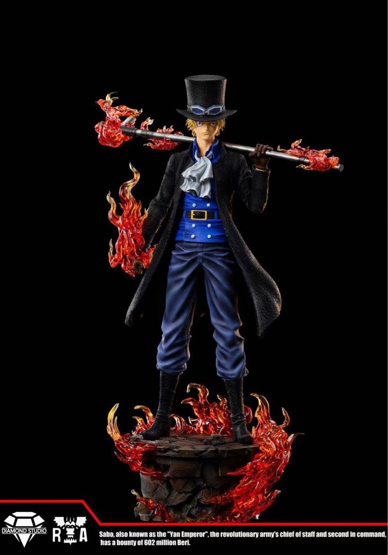 [PO] Ryou Haki Luffy Flame Emperor Sabo GK Figure Diamond Studio One ...
