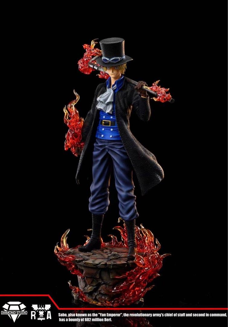 [PO] Ryou Haki Luffy Flame Emperor Sabo GK Figure Diamond Studio One ...