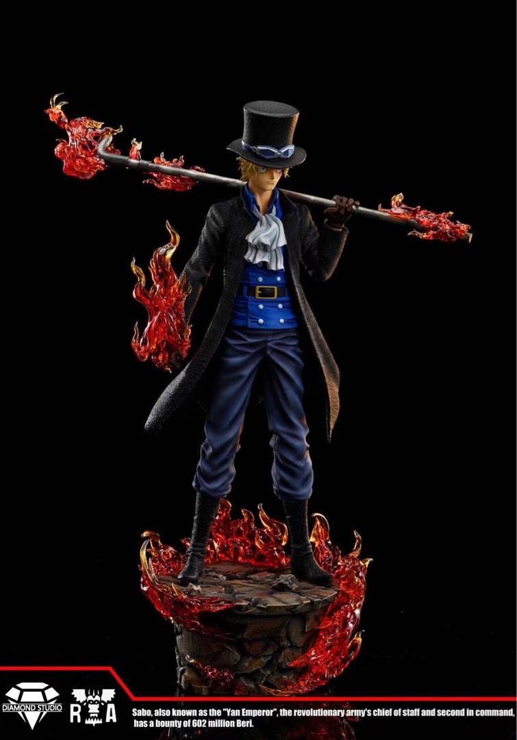 [PO] Ryou Haki Luffy Flame Emperor Sabo GK Figure Diamond Studio One ...