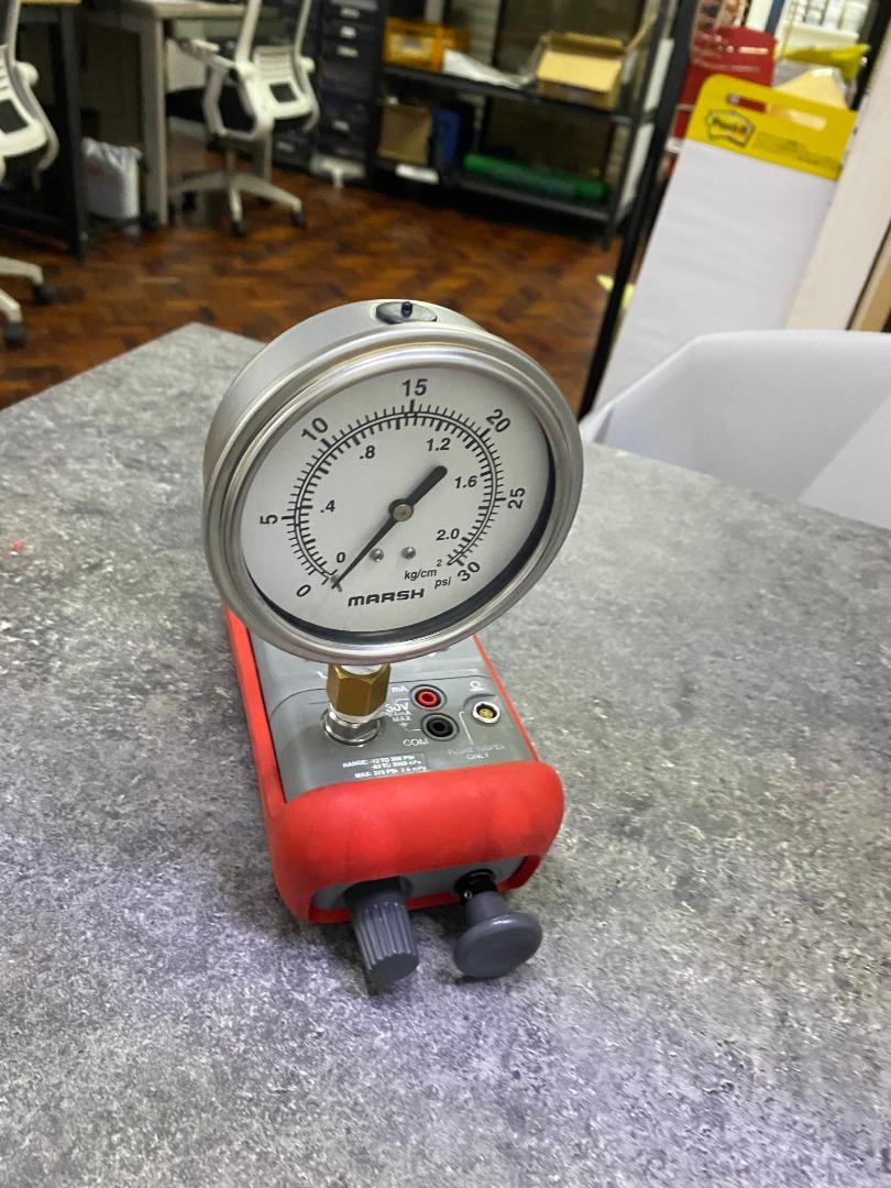 Pressure Gauge, 0-30 psi Marsh brand with ISO 17025 accredited ...