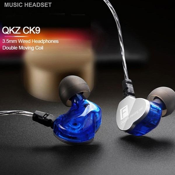QKZ CK9 Double Unit Drive In-Ear HiFi Earphones Headset, Audio ...