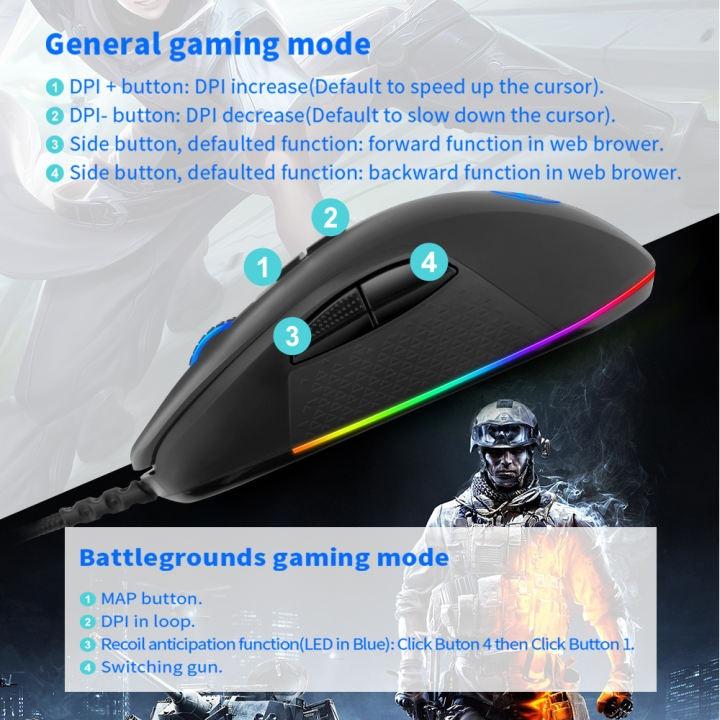 Redragon M718-RGB Optical Gaming Mouse, Computers & Tech, Parts ...