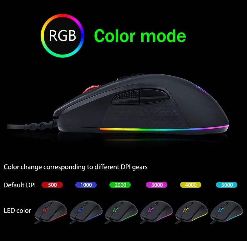 Redragon M718-RGB Optical Gaming Mouse, Computers & Tech, Parts & Accessories, Mouse & Mousepads ...