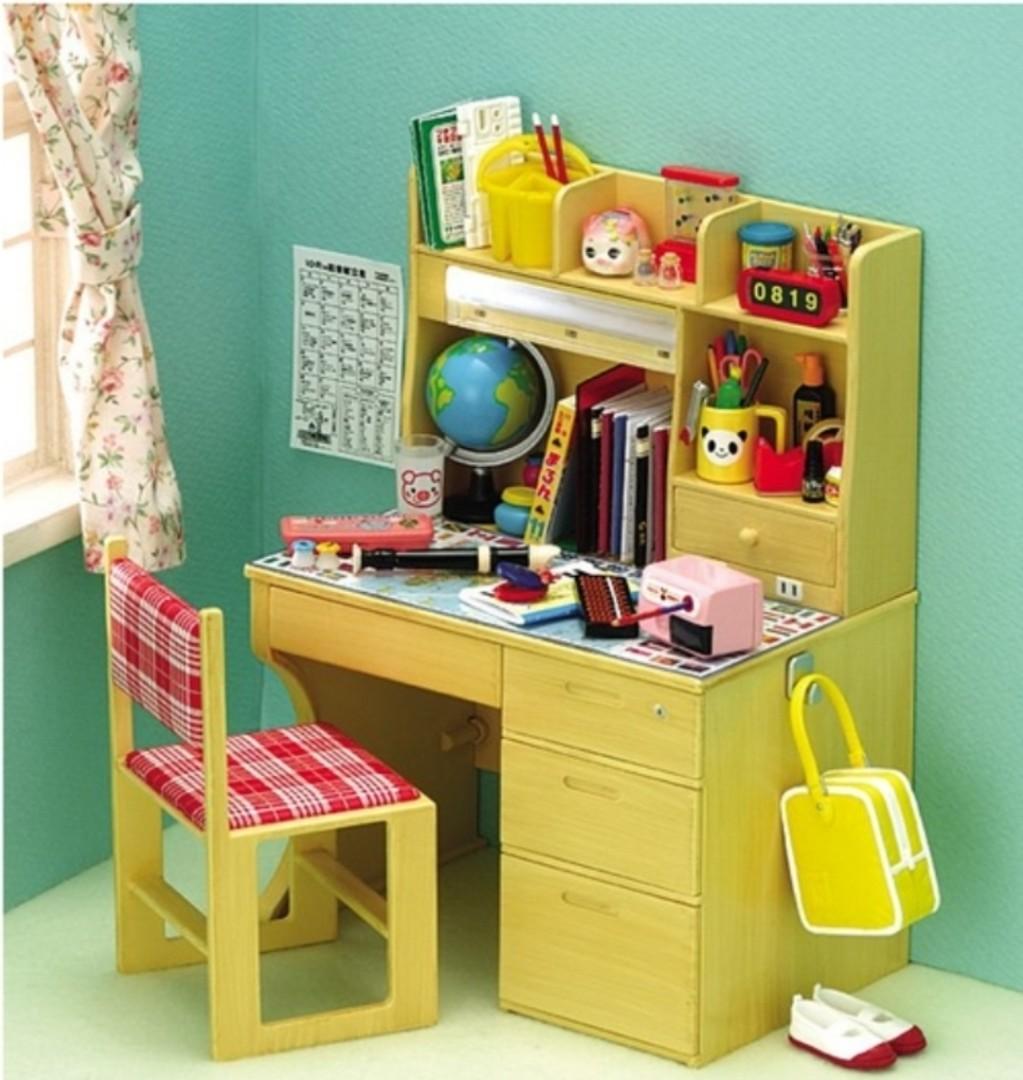 Re-ment study desk original version 1/10 scale, Hobbies & Toys, Toys & Games on Carousell