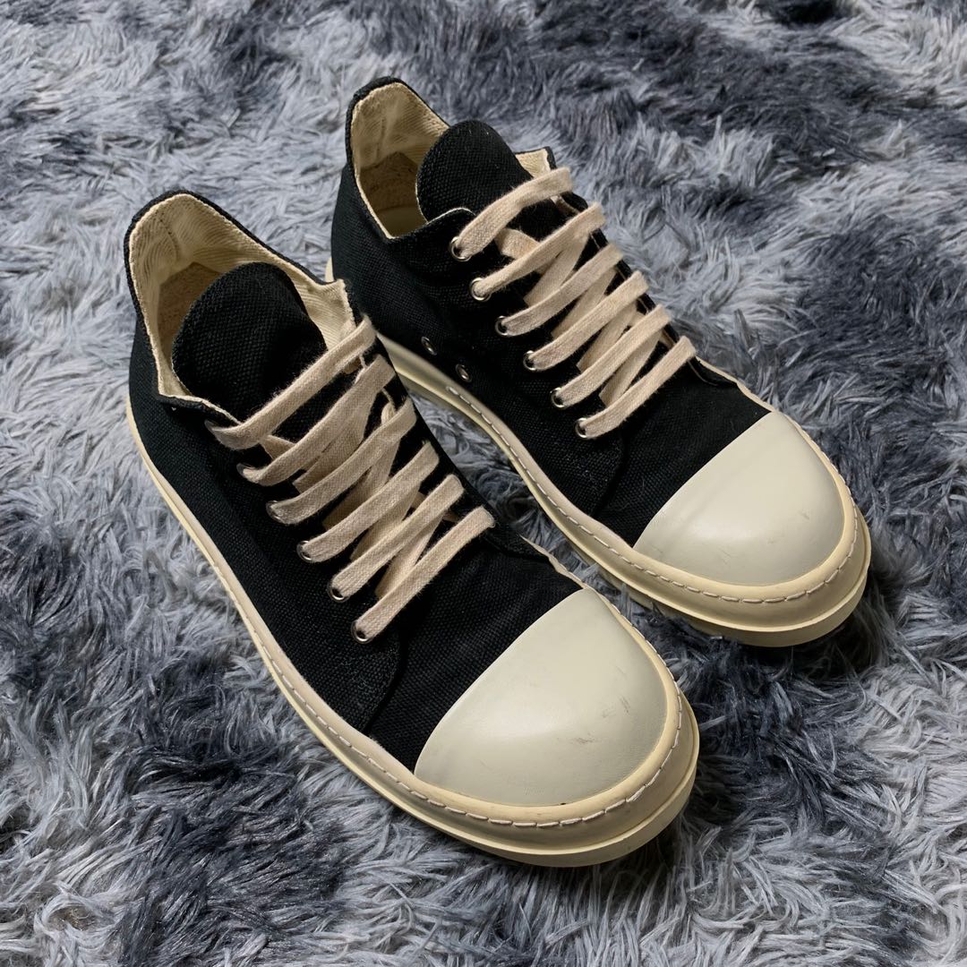 Rick Owens DRKSHDW Ramones Low, Luxury, Sneakers & Footwear on Carousell