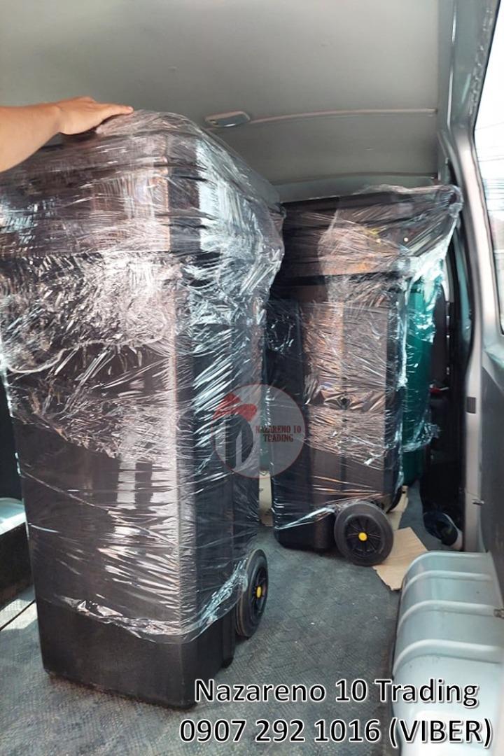 Roller king trash bin w/wheels 150L 265, Furniture & Home Living ...