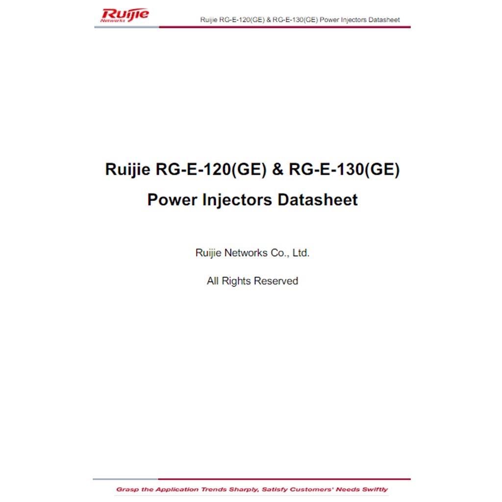 Ruijie RG-E-120(GE) Power PoE Injector RJ45 Ports for CCTV Camera, IP ...