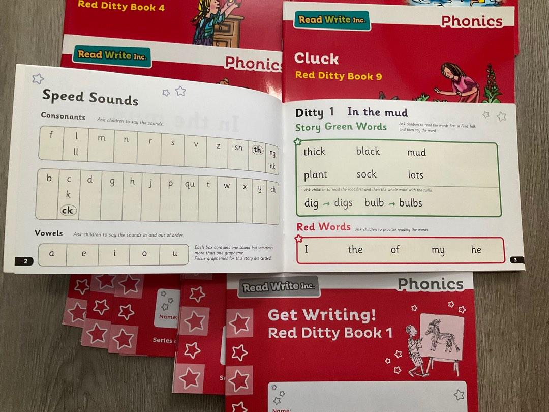 RWI Read Write Inc Phonics /Red, 興趣及遊戲, 書本 & 文具, 小朋友書 - Carousell