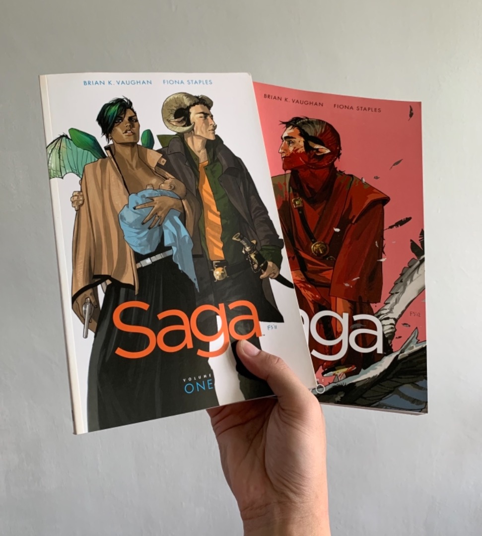 Saga Volume 1 and 2 by Brian K. Vaughan and Fiona Staples, Hobbies & Toys, Books & Magazines ...