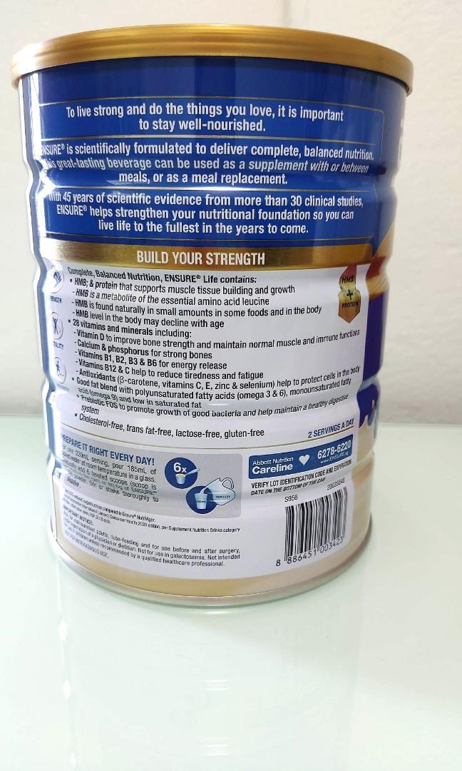 [Self Collection Special] Ensure Life with HMB Wheat Flavored 850g (Made in Singapore, Abbott ...