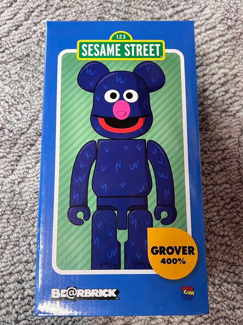 Sesame Street Grover Bearbrick 400%, Toys & Games, Toys on Carousell