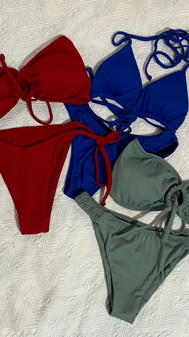Sew Local Bikini Set in Asul , Women's Fashion, Swimwear, Bikinis ...