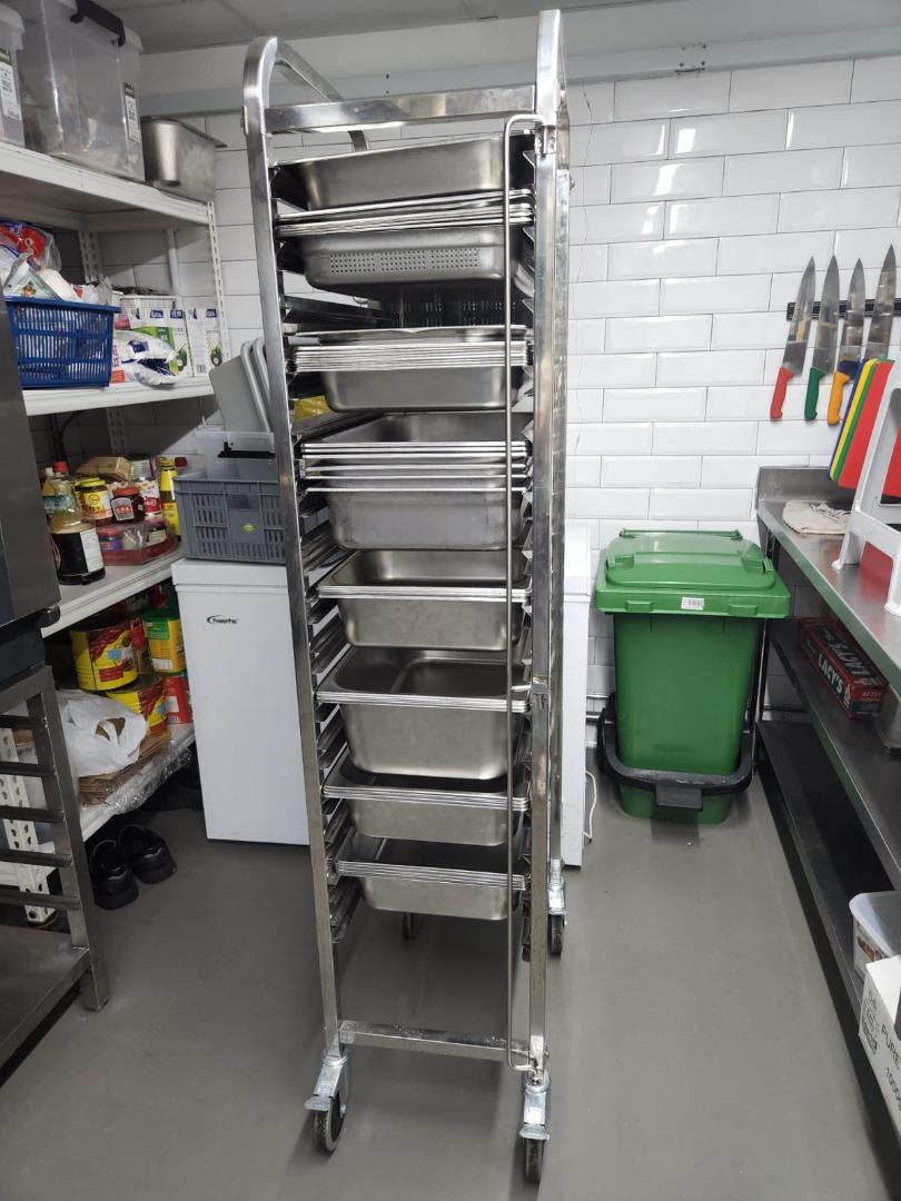 Single column insert trolley kitchen commercial w inserts, Furniture ...