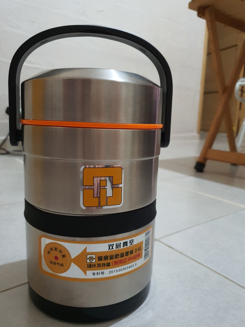 Stainless steel soup container, Furniture & Home Living, Kitchenware ...