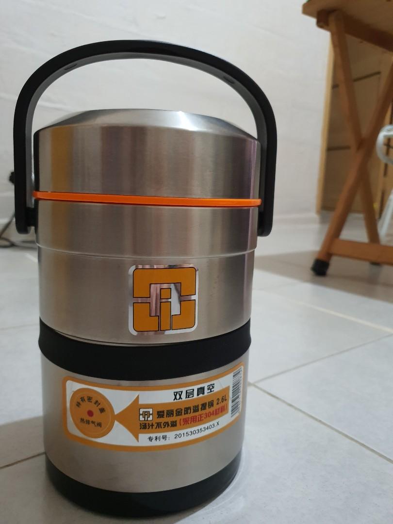 Stainless steel soup container, Furniture & Home Living, Kitchenware ...