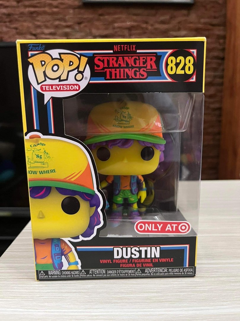 Stranger Things Dustin Funko Pop (Black Light) Target Exclusive ...