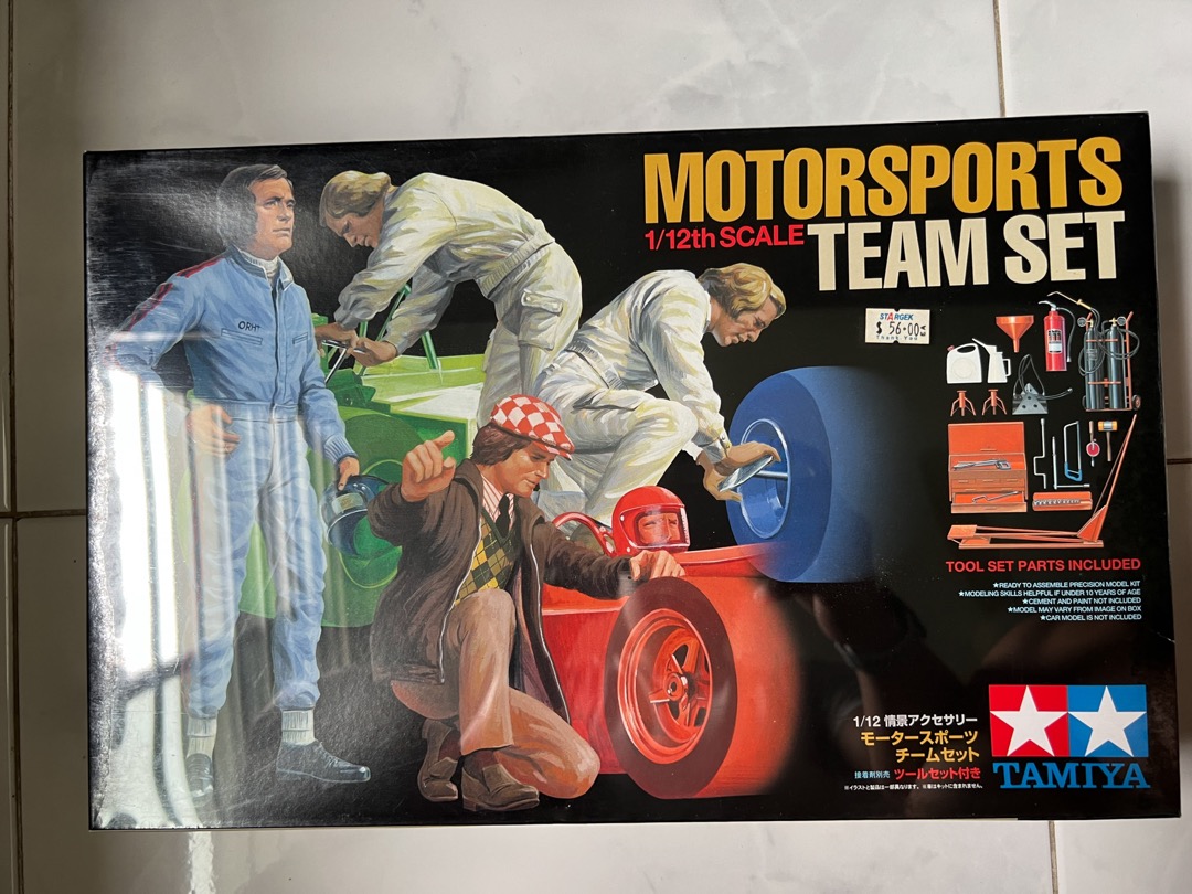 Tamiya 1/12 Scale Motorsports Team Set Scale Model Kit, Hobbies & Toys ...