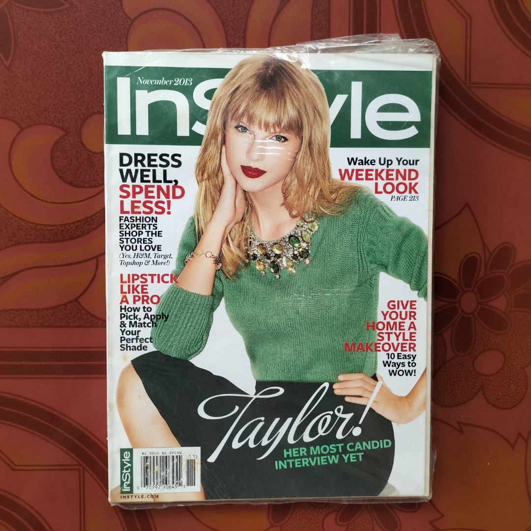 Taylor Swift - InStyle Magazine November 2013, Hobbies & Toys, Books ...