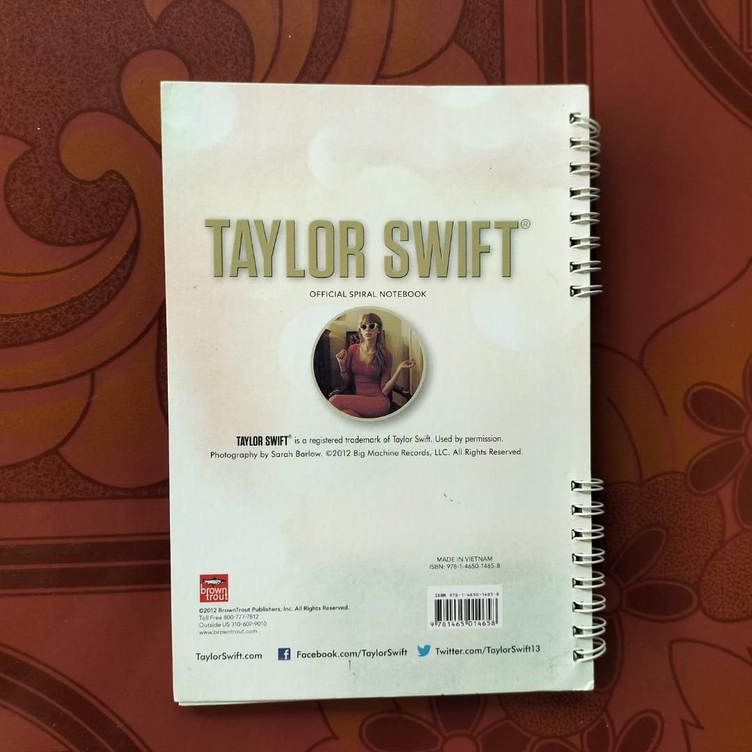 Taylor Swift - Sitting Notebook (Imported), Hobbies & Toys, Memorabilia ...