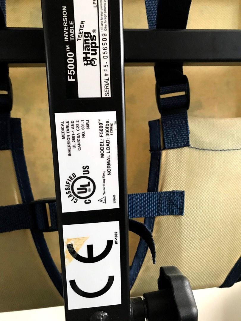 Teeter F5000 inversion table, Sports Equipment, Exercise & Fitness ...