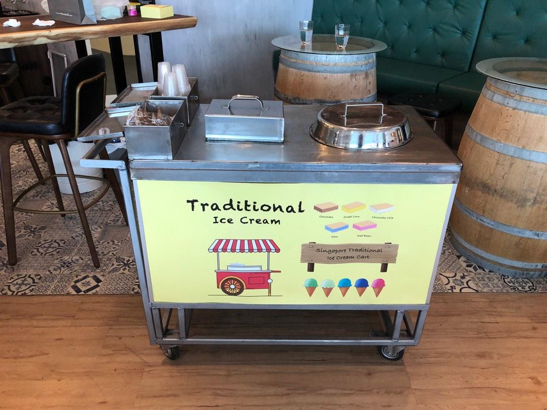 Traditional Ice Cream Cart / Ice Cream / Ice Cream Live Station / Ice ...