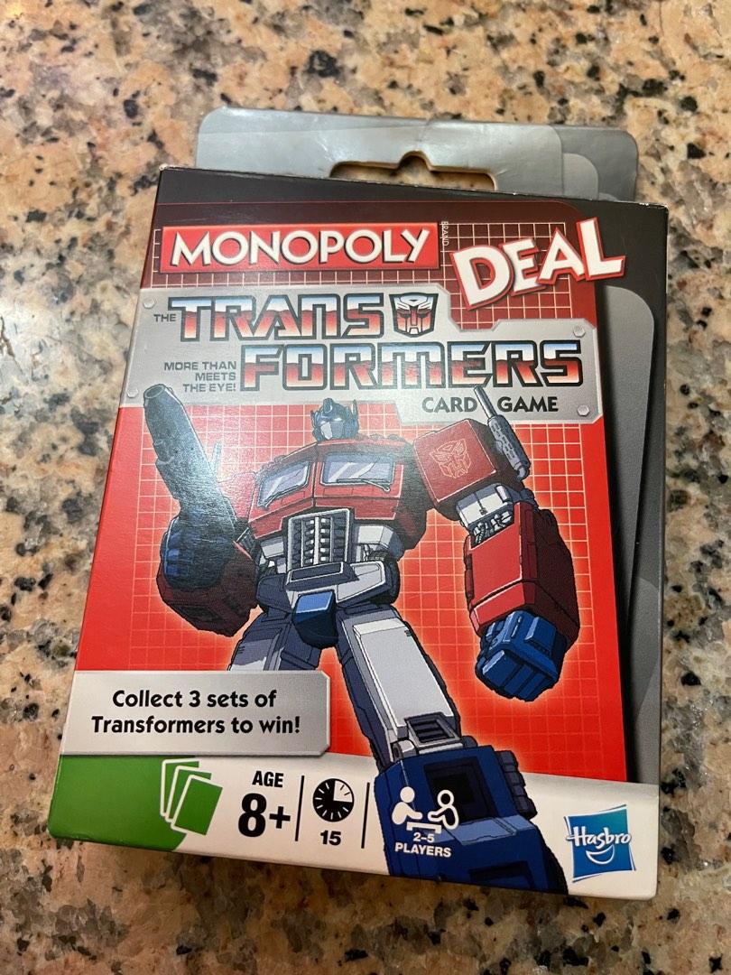 Transformers monopoly card game, Hobbies & Toys, Toys & Games on Carousell