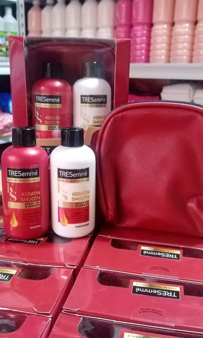 TRESemme set shampoo&conditioner with pouch, Beauty & Personal Care ...