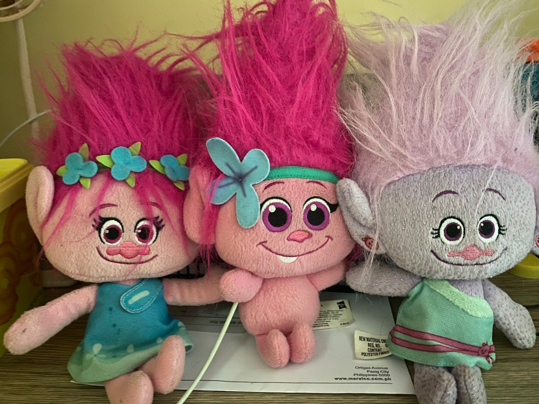 Trolls plush toys, Hobbies & Toys, Toys & Games on Carousell