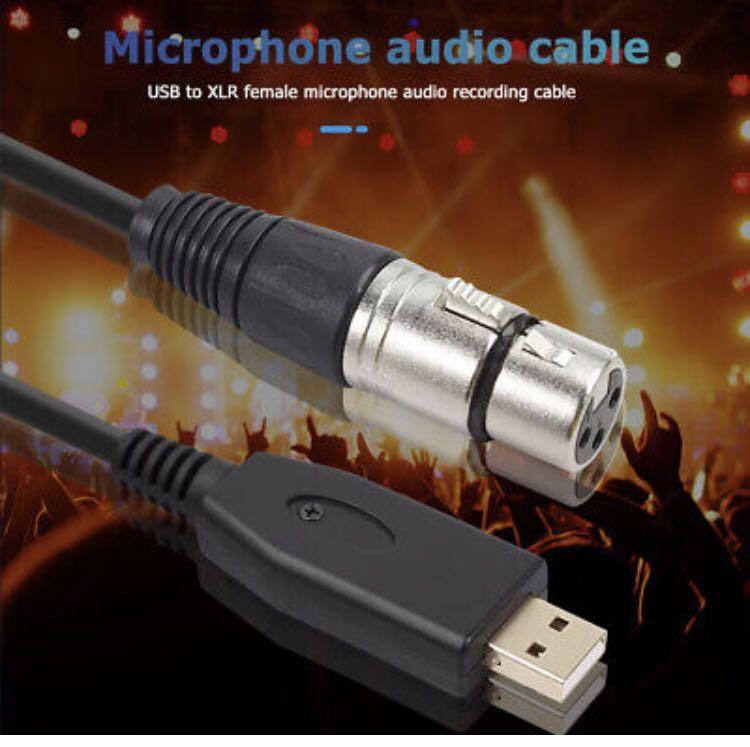 USB Microphone Cable (2.8m), Audio, Microphones on Carousell