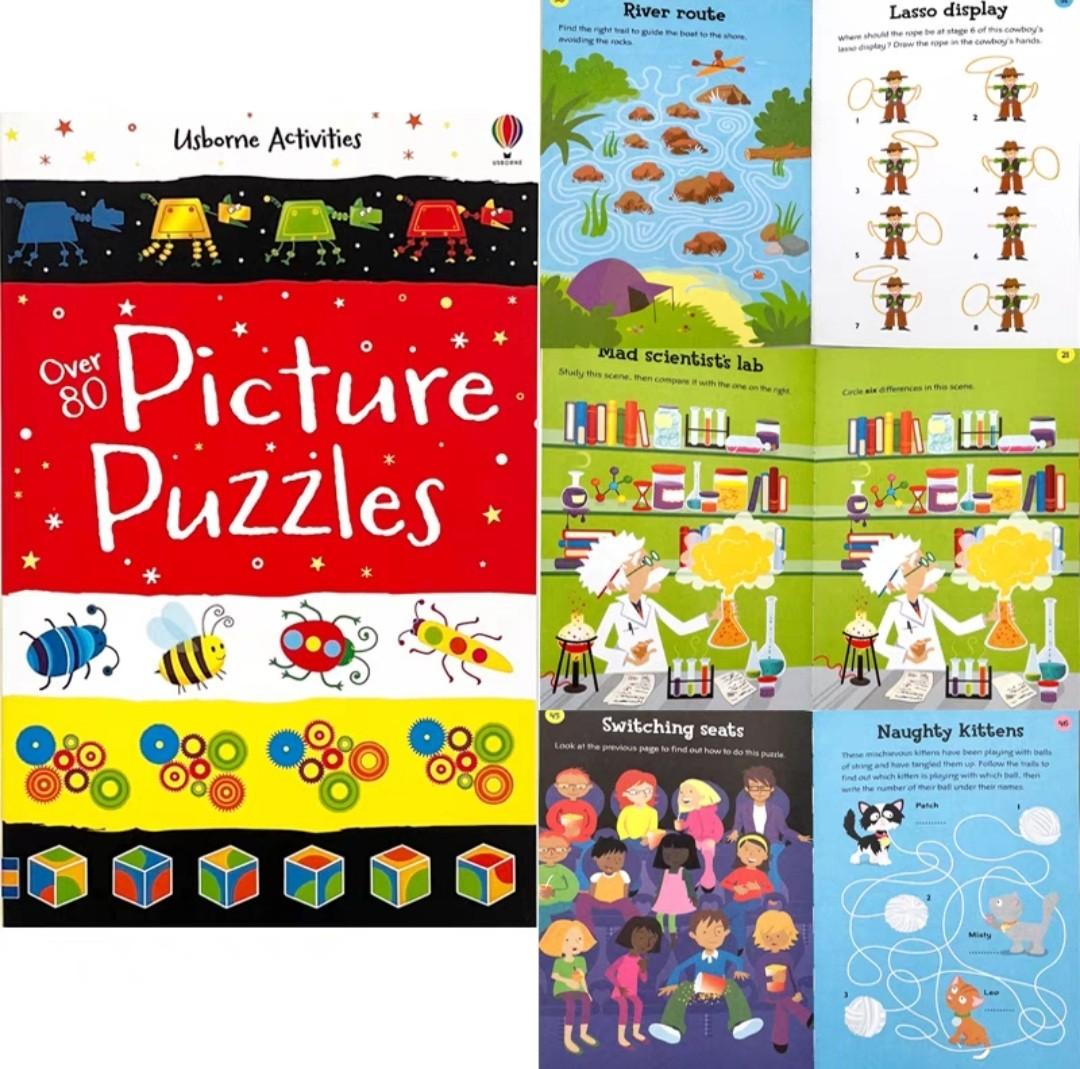 Usborne Activity Educational Book - Puzzle/Memory/Maths/Number/Logic ...