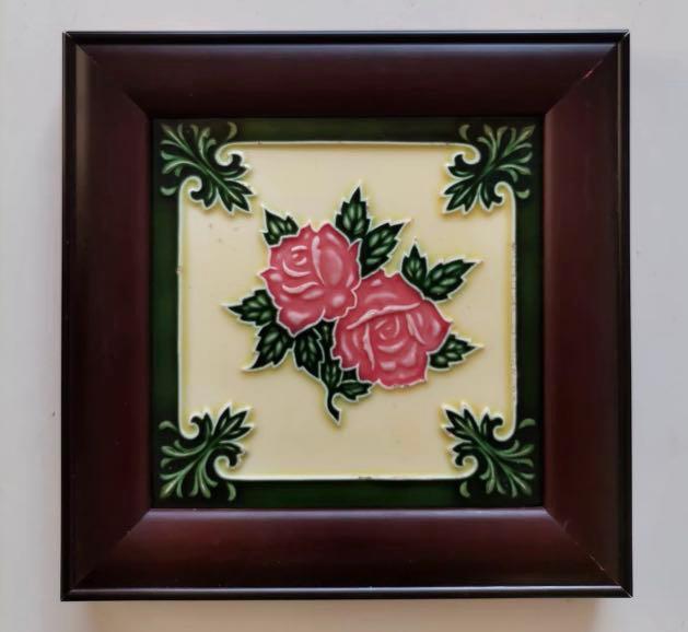 Vintage Peranakan Tiles with frame, Hobbies & Toys, Memorabilia ...