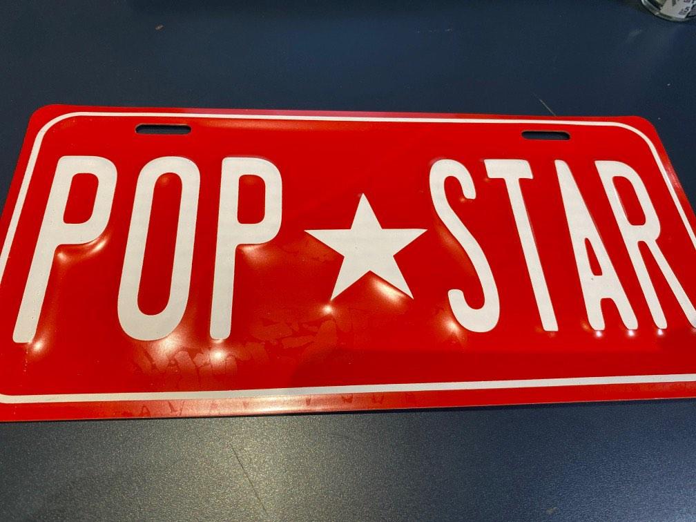 Vintage Pop Star licence plate decal, Everything Else on Carousell