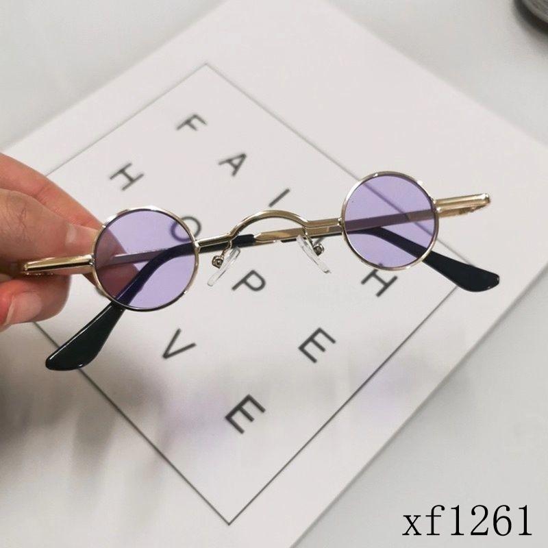 Vintage Retro Steampunk Small Round Sunglasses Men's Women Outdoor ...
