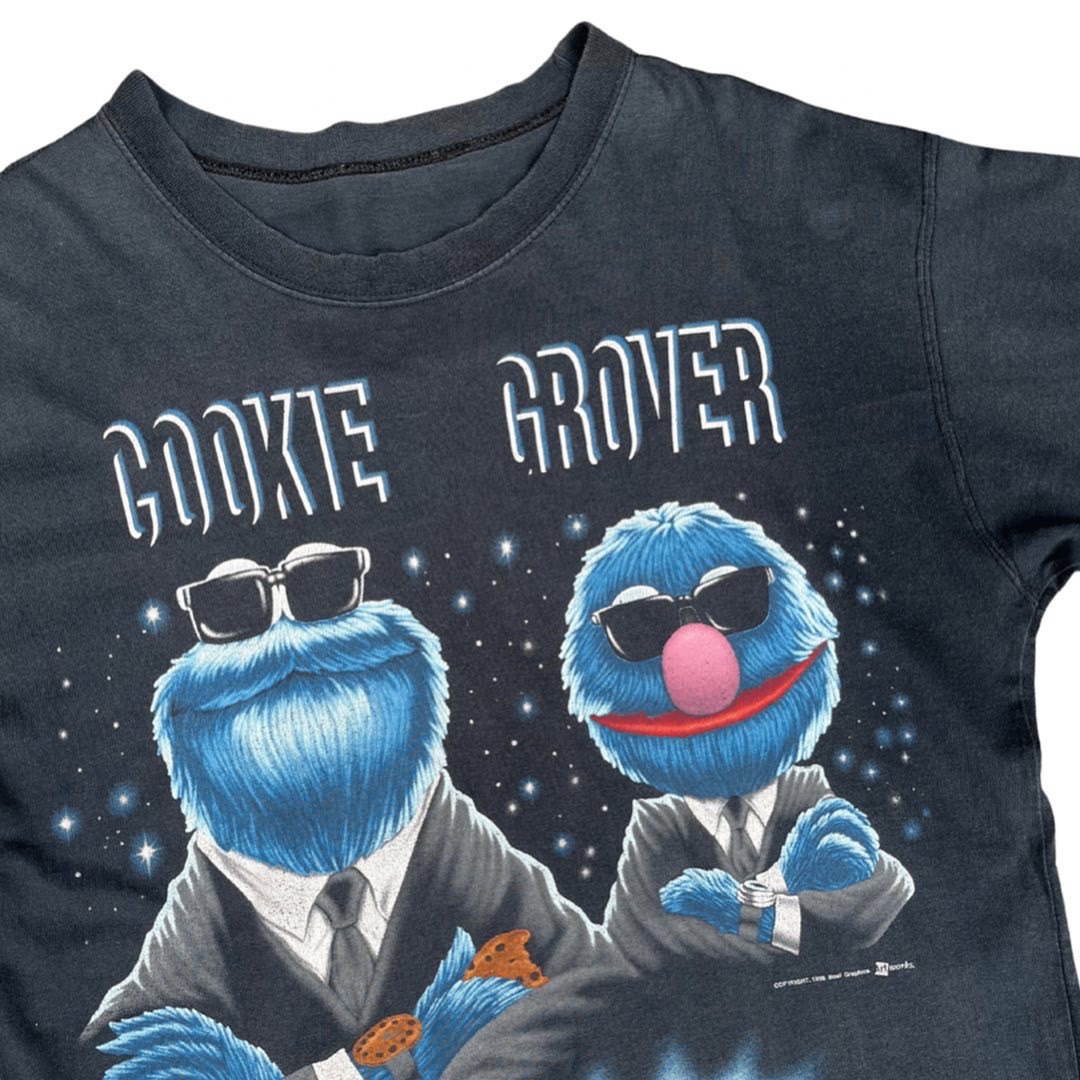Vintage Sesame Street Cookie and Grover Shirt, Men's Fashion, Tops ...