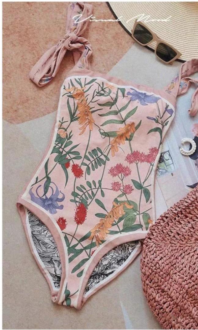 Visual mood swimsuit - reversible in pink, Women's Fashion, Swimwear ...