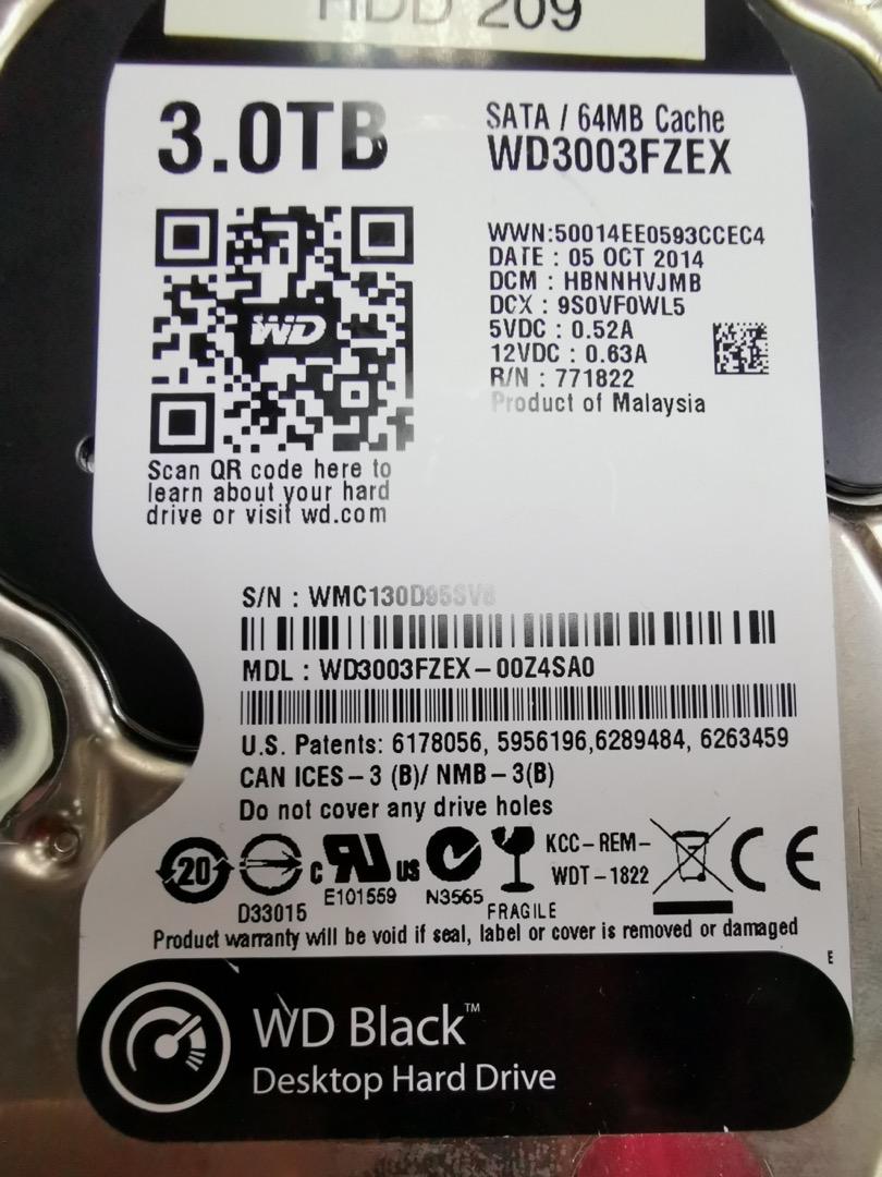 Wd Hard Disks 3tb 6tb 10tb Computers And Tech Parts And Accessories Hard Disks And Thumbdrives