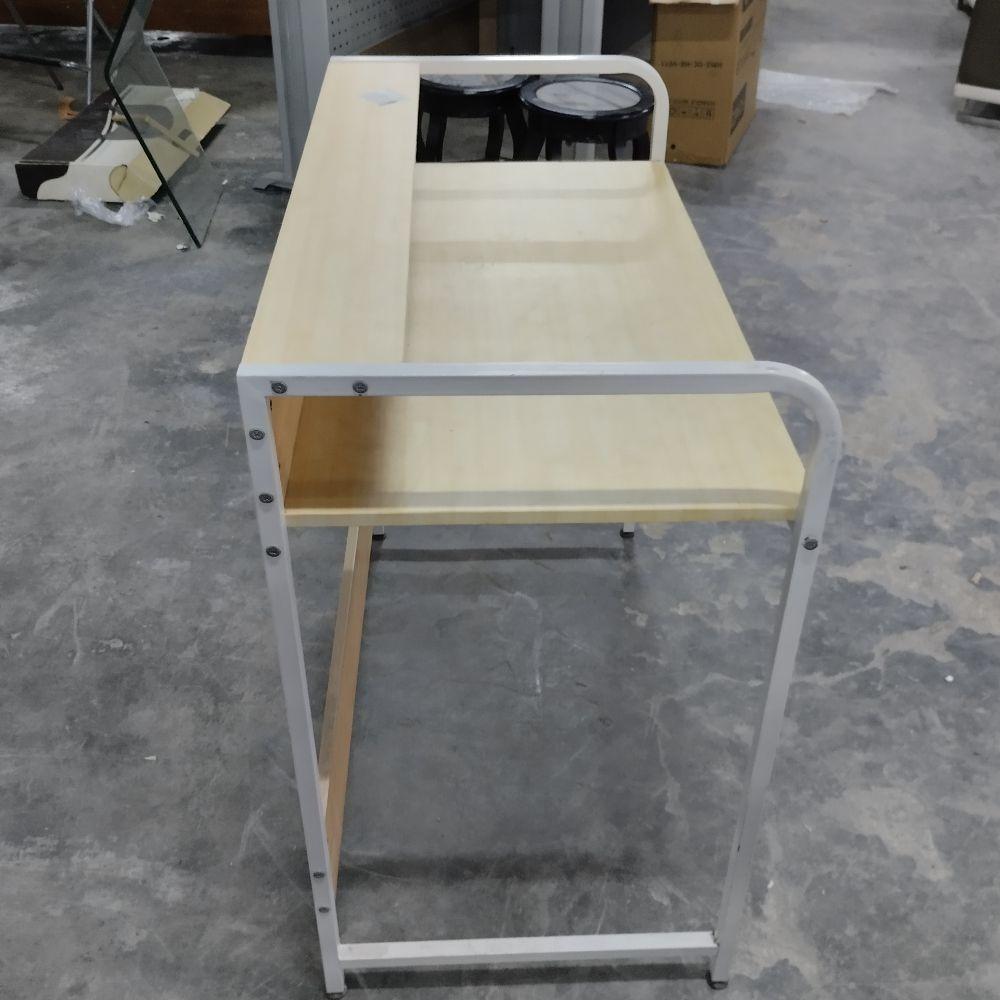 Wooden Metal Frame Study Table Light Brown Colour / Meja Belajar ...