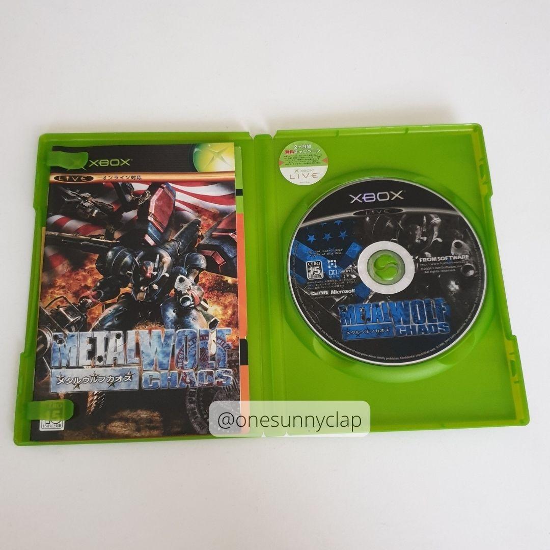 Xbox Classic Original Metal Wolf Chaos Game NTSC-J With Manual 1st ...